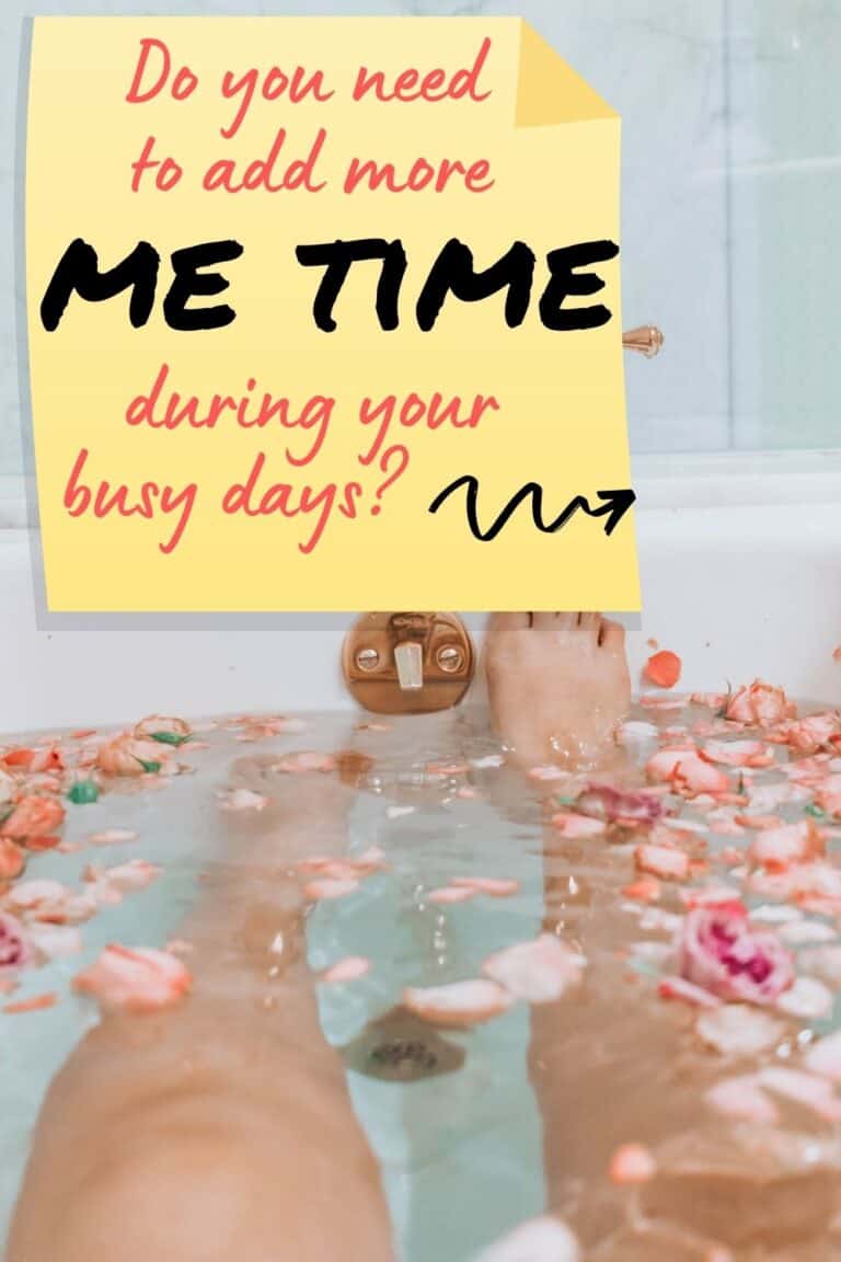 Add more Me Time Moments [Spring Clean Your Life Series]